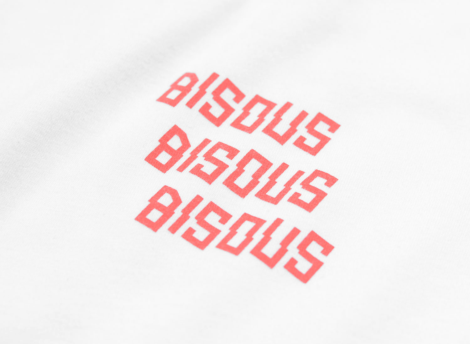 BISOUS SKATEBOARDS BISOUS X3 BACK TEE WHITE