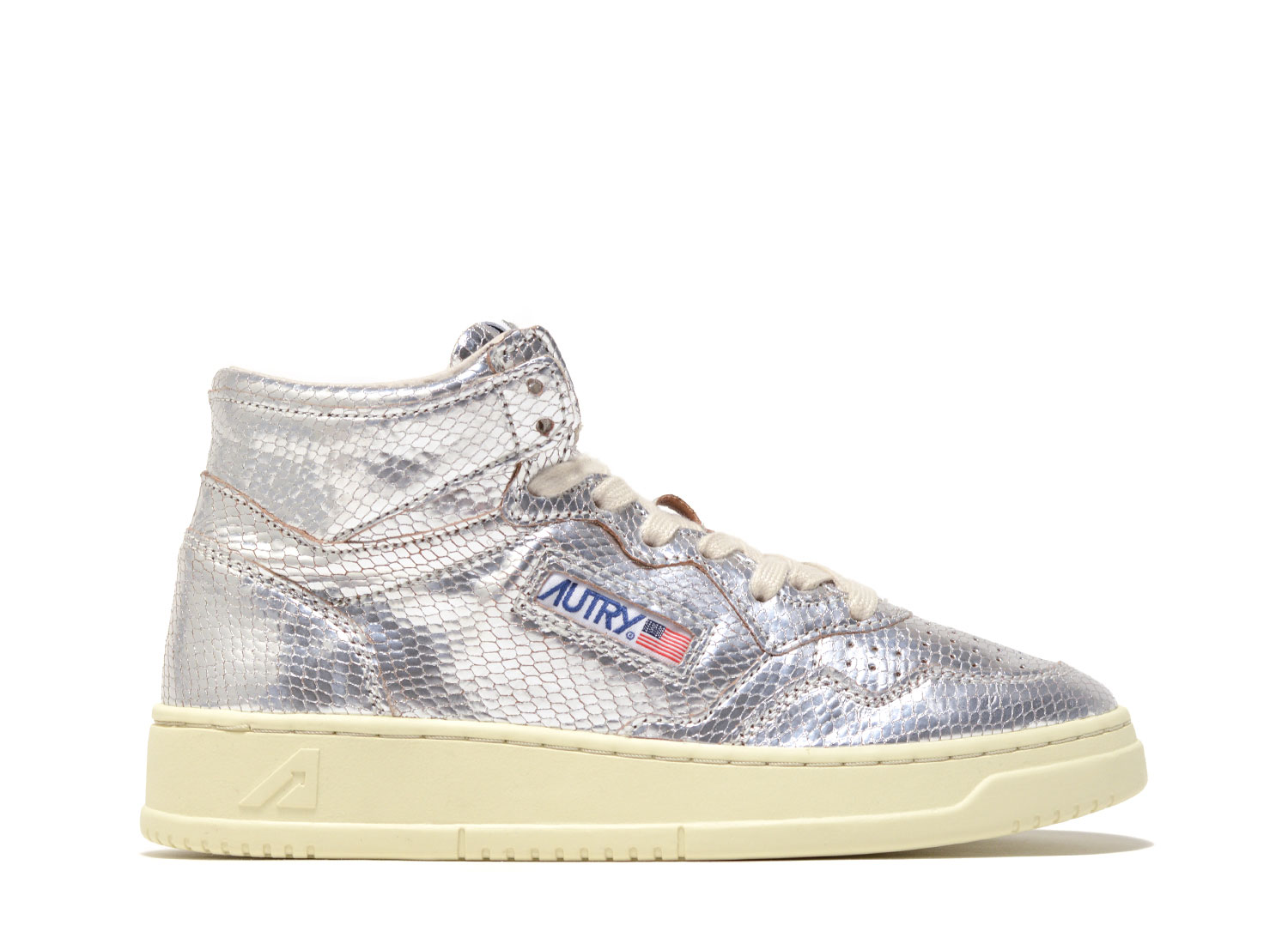 Autry 01 Mid MS02 Wom Metal / Snake Silver