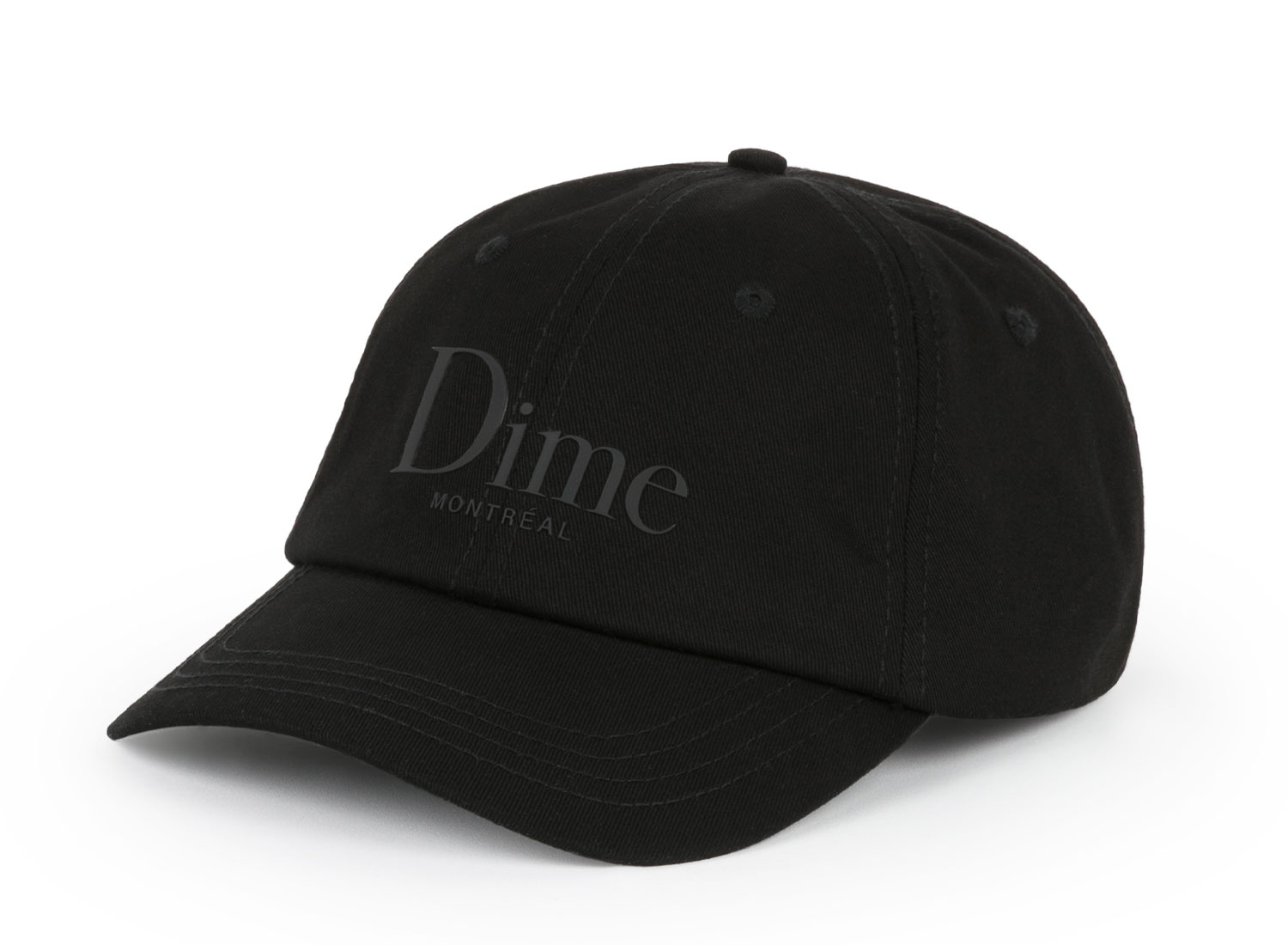 DIME CLASSIC SILICONE LOGO CAP BLACK