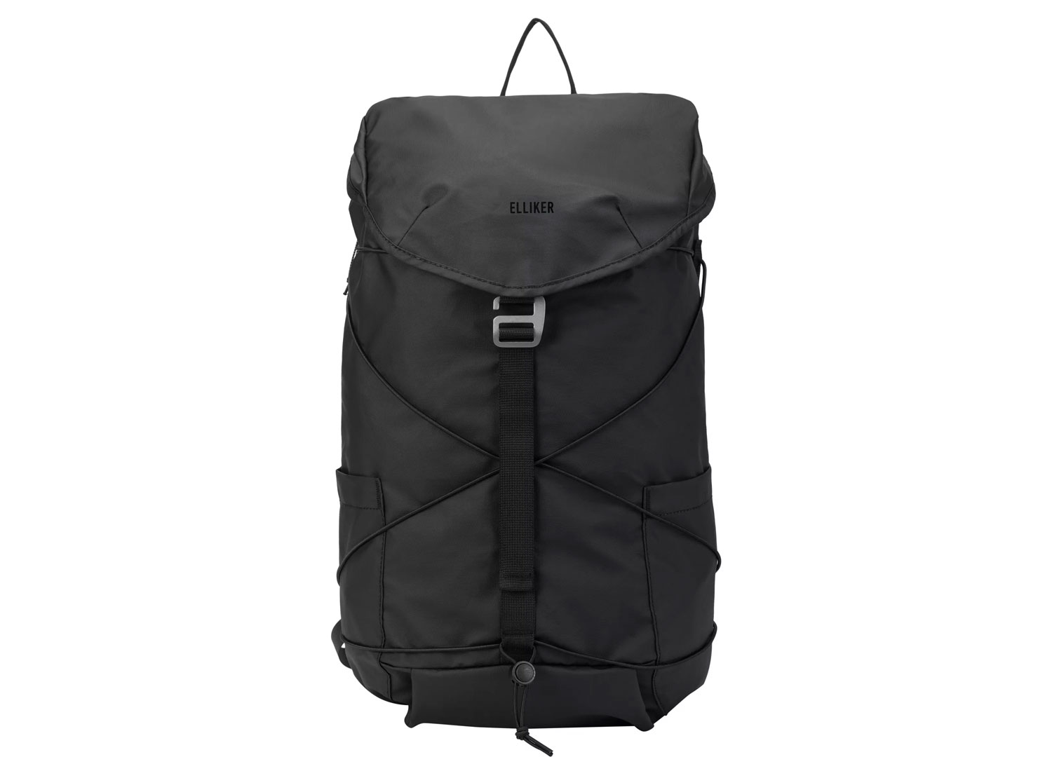 elliker wharfe flap over backpack black