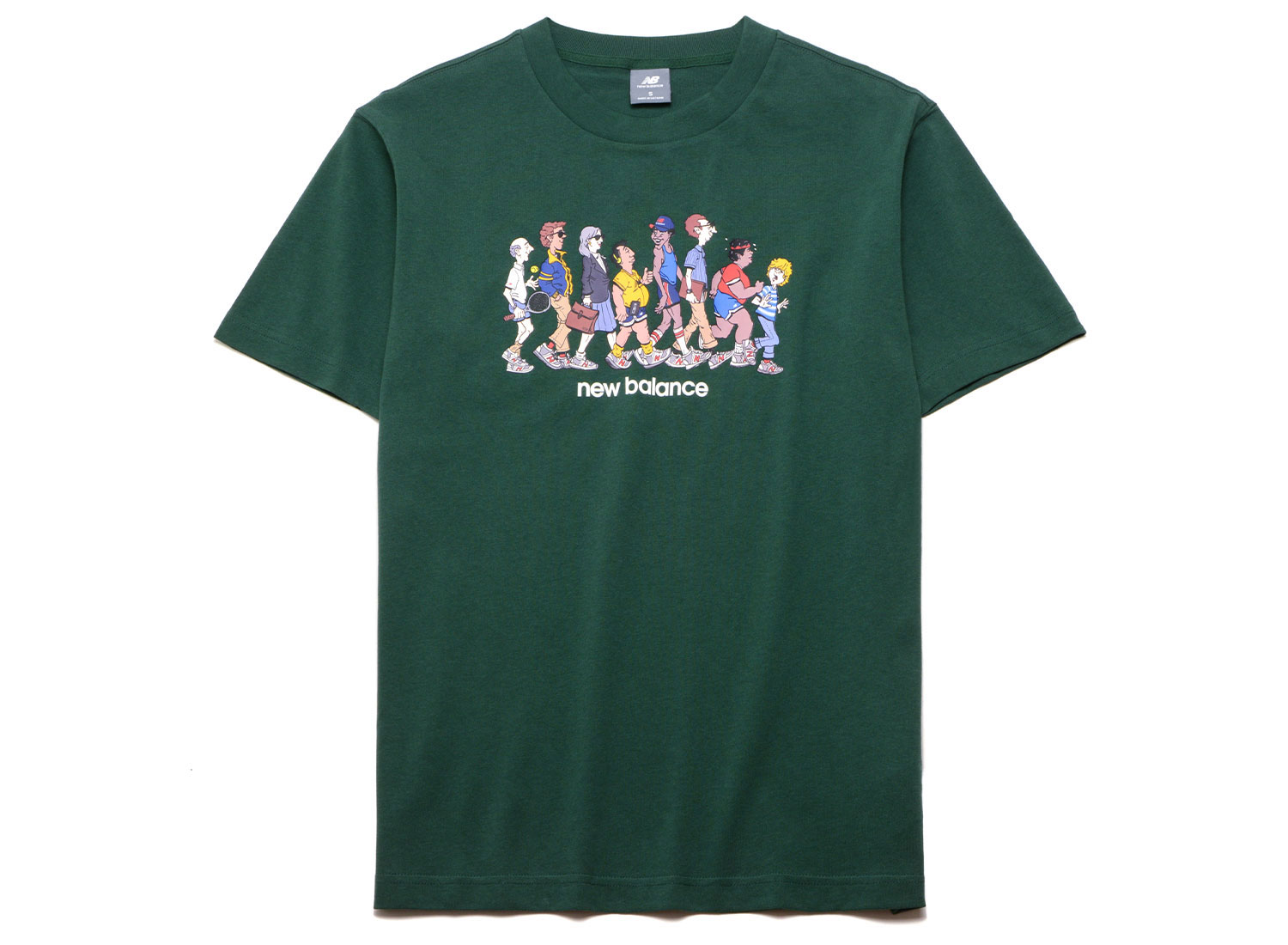 New Balance Athletics Relaxed Archive Walk Tshirt Green MT43553