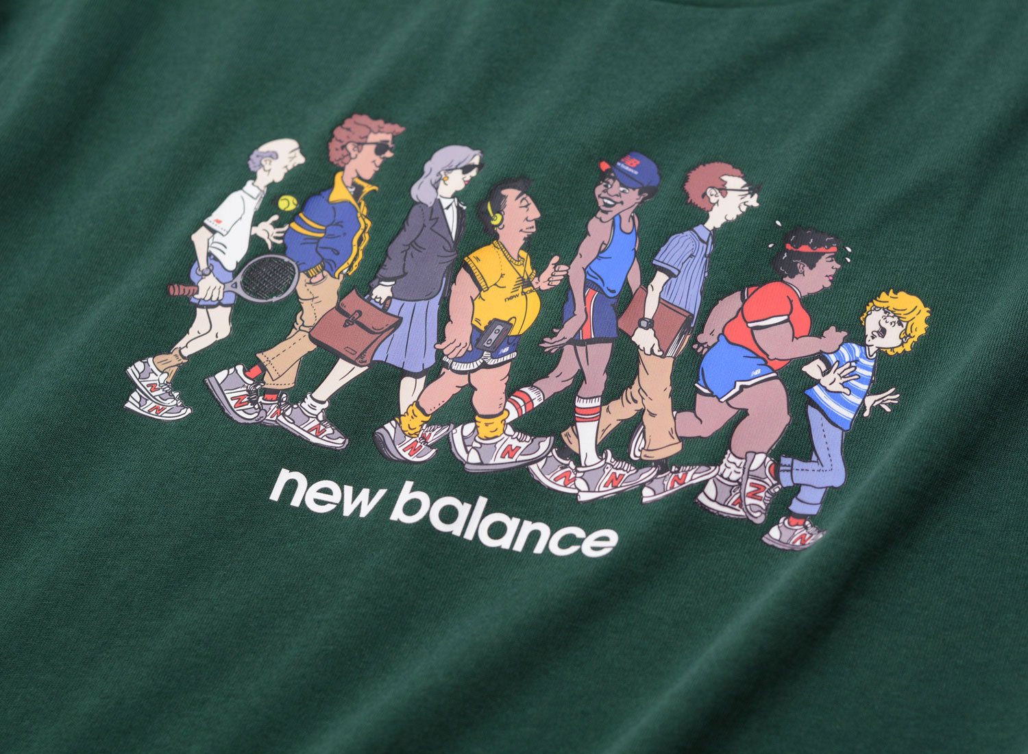 NEW BALANCE ATHLETICS RELAXED ARCHIVE WALK TSHIRT GREEN