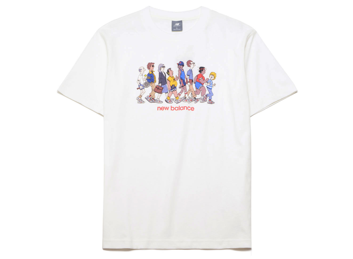 New Balance Athletics Relaxed Archive Walk Tshirt White MT43553