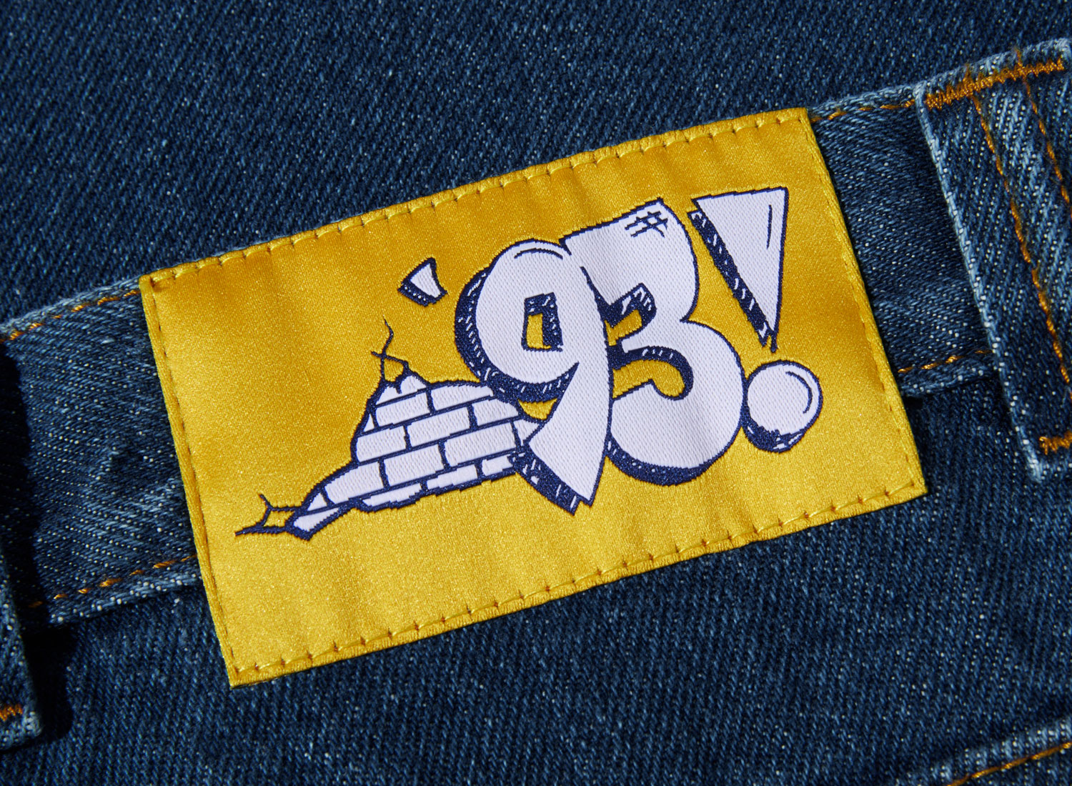 POLAR SKATE CO 93 PANTS DENIM DARK BLUE