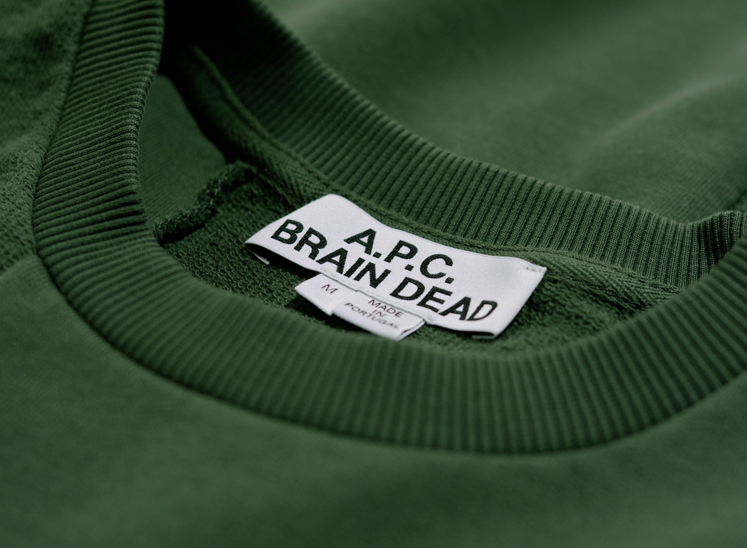 APC X BRAIN DEAD SWEAT PONY VERT GRISE