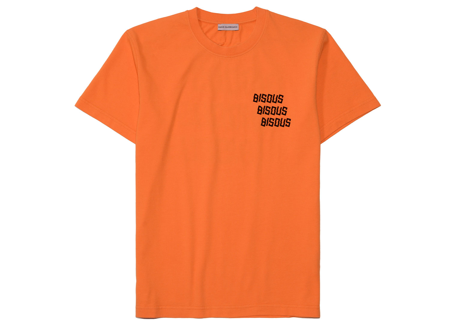 BISOUS SKATEBOARDS BISOUS X3 BACK TEE ORANGE