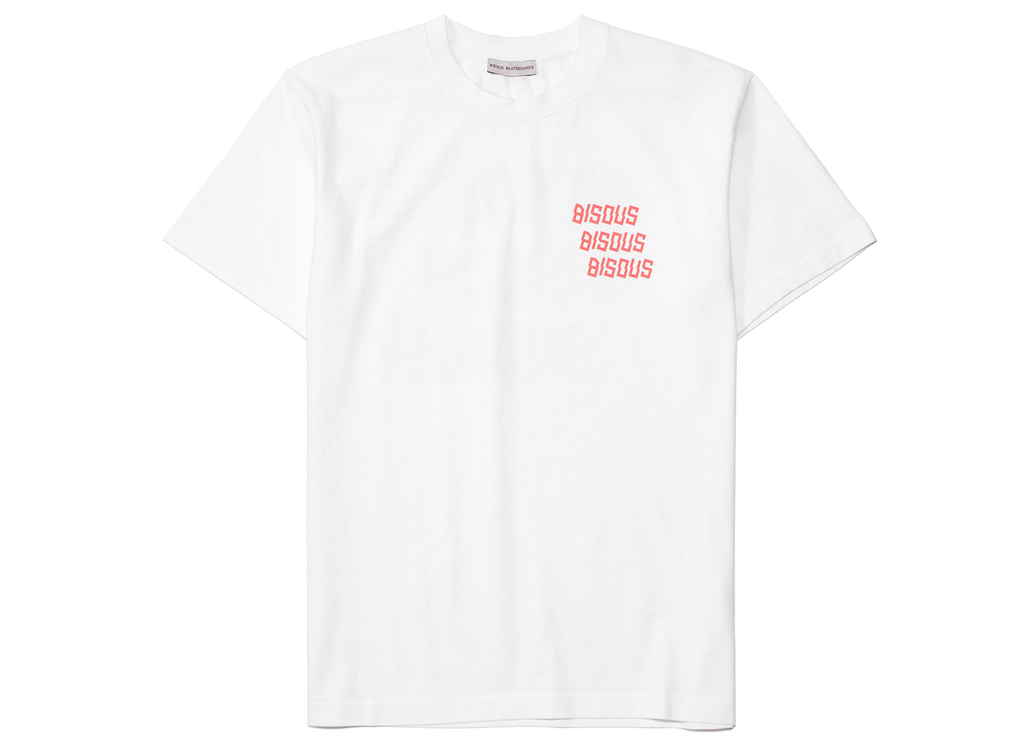 BISOUS SKATEBOARDS BISOUS X3 BACK TEE WHITE
