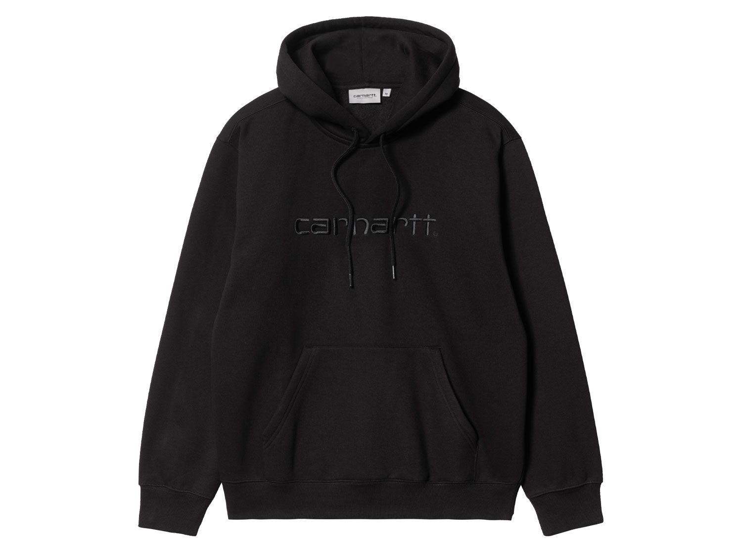 CARHARTT WIP HOODED CARHARTT SWEAT BLACK / BLACK