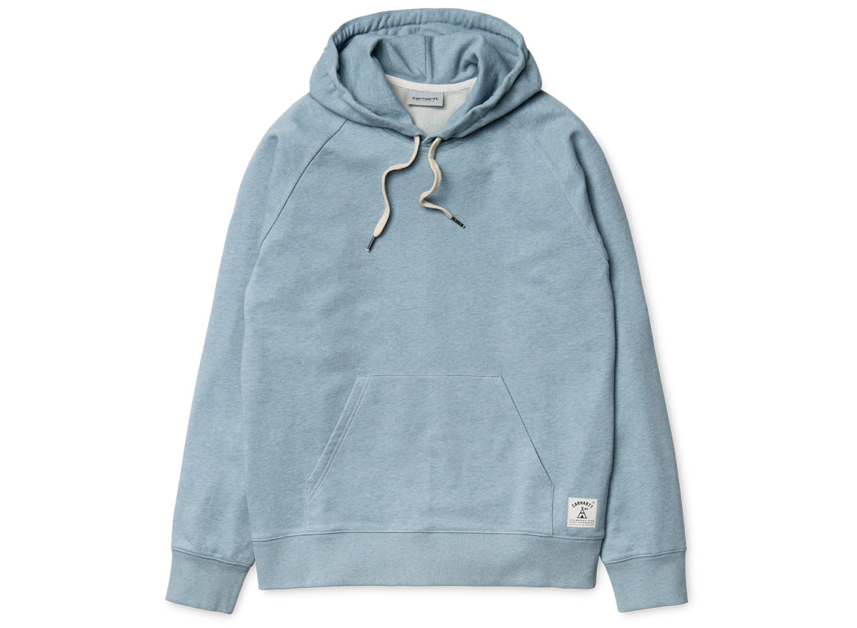 CARHARTT WIP HOODED HOLBROOK LT SWEAT DUSTY BLUE