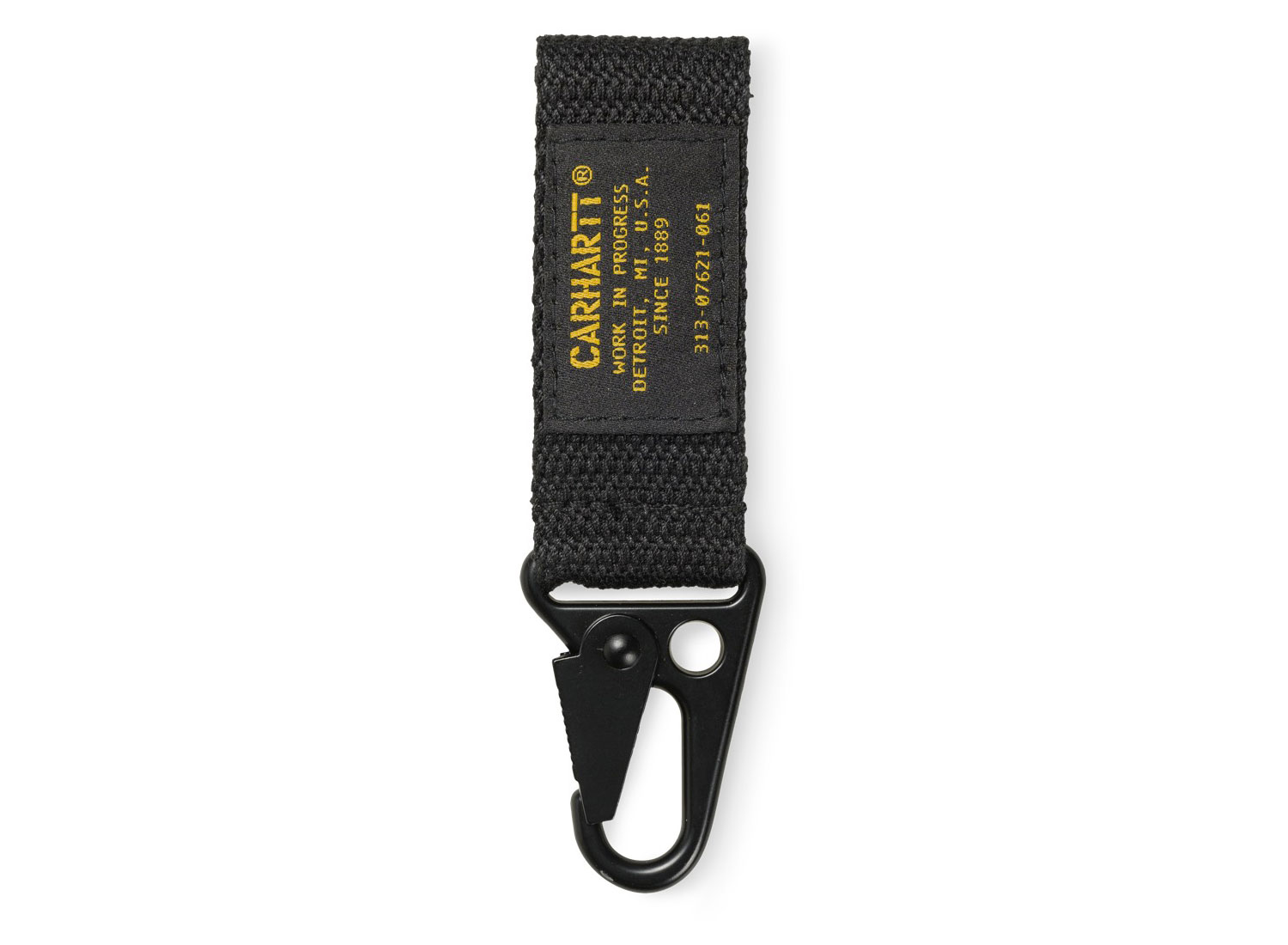 carhartt wip military keychain black