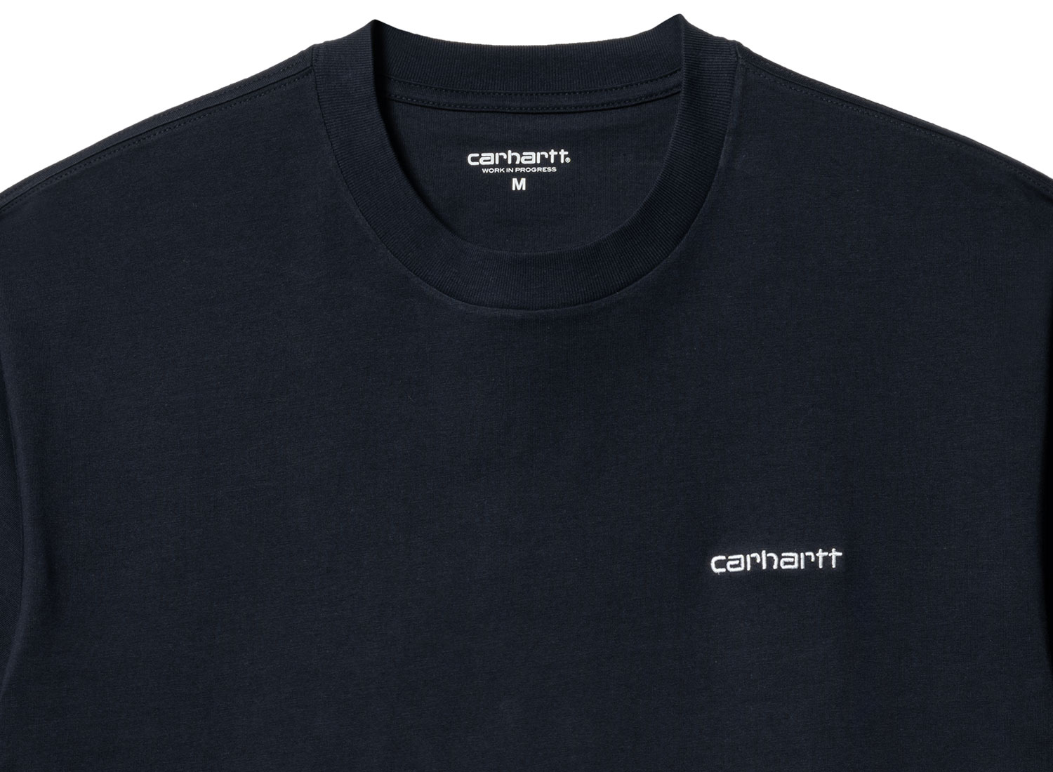 CARHARTT WIP SCRIPT EMBROIDERY TSHIRT ATOM BLUE / WHITE