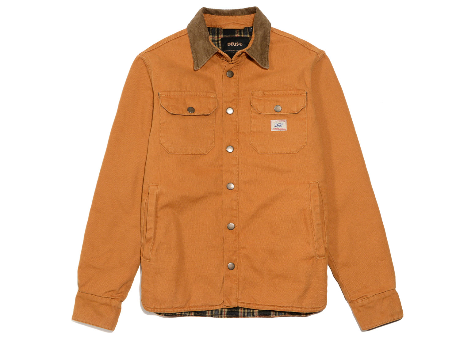 Deus Ex Machina Maxwell Canvas Overshirt Tobacco