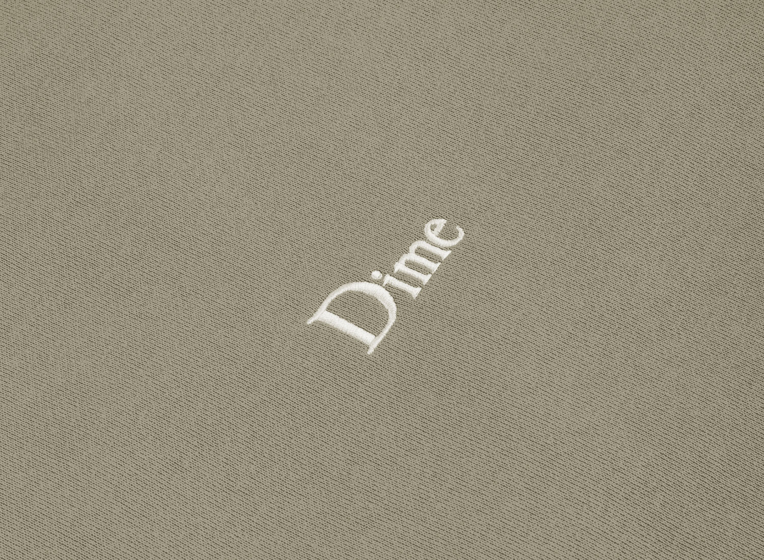 DIME CLASSIC SMALL LOGO HOODIE GRAVEL