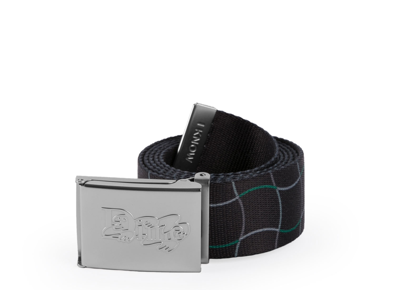 Dime Wave Checkered Belt Black