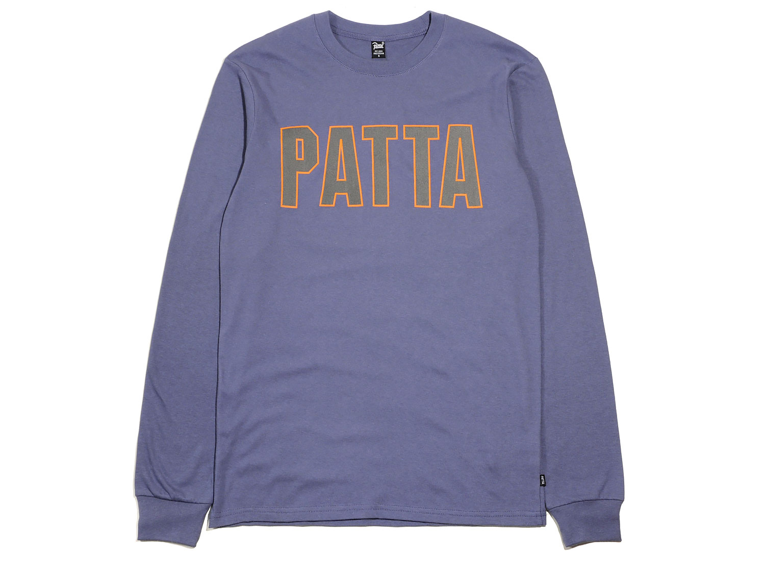 PATTA ATHLETIC LOGO LONGSLEEVE VINTAGE INDIGO
