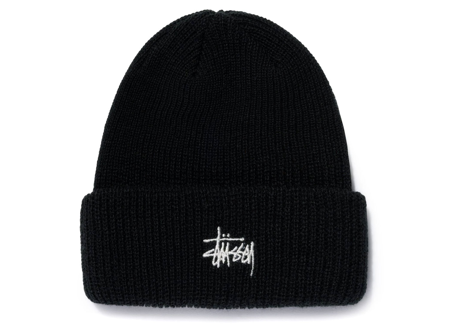 STUSSY BASIC CUFF BEANIE BLACK