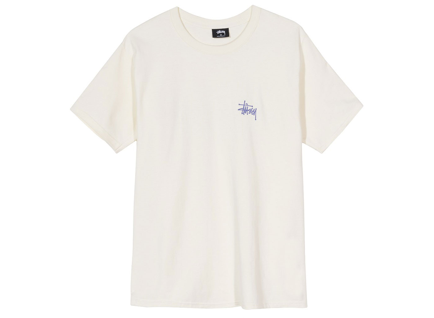 STUSSY BASIC STUSSY TEE VANILLA