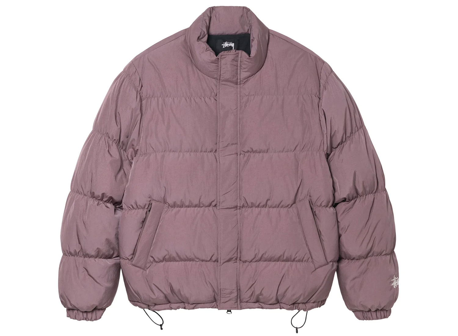 STUSSY RIPSTOP DOWN PUFFER JACKET ROSE