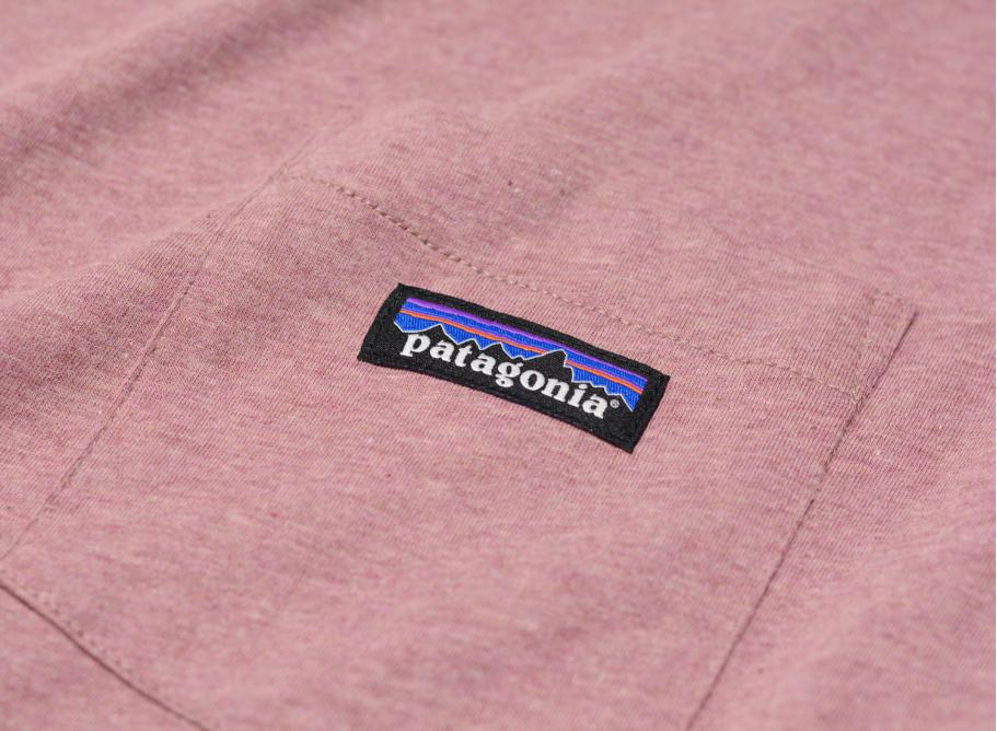 PATAGONIA REGENERATIVE ORGANIC POCKET TEE BIRCH EVENING MAUVE