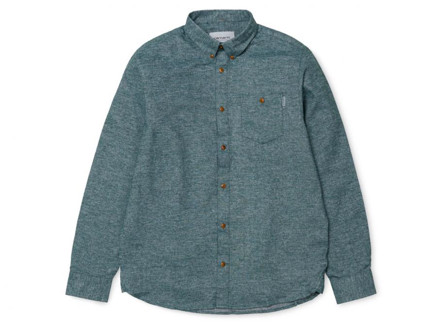 carhartt wip cram shirt loden